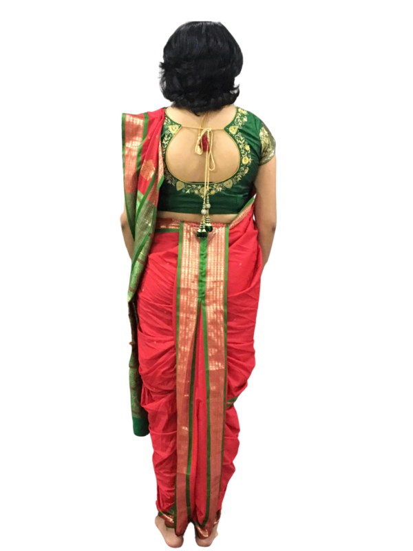 Lavani dance Nauwar - 2 minute stitched Nauvari saree for Lavani dance