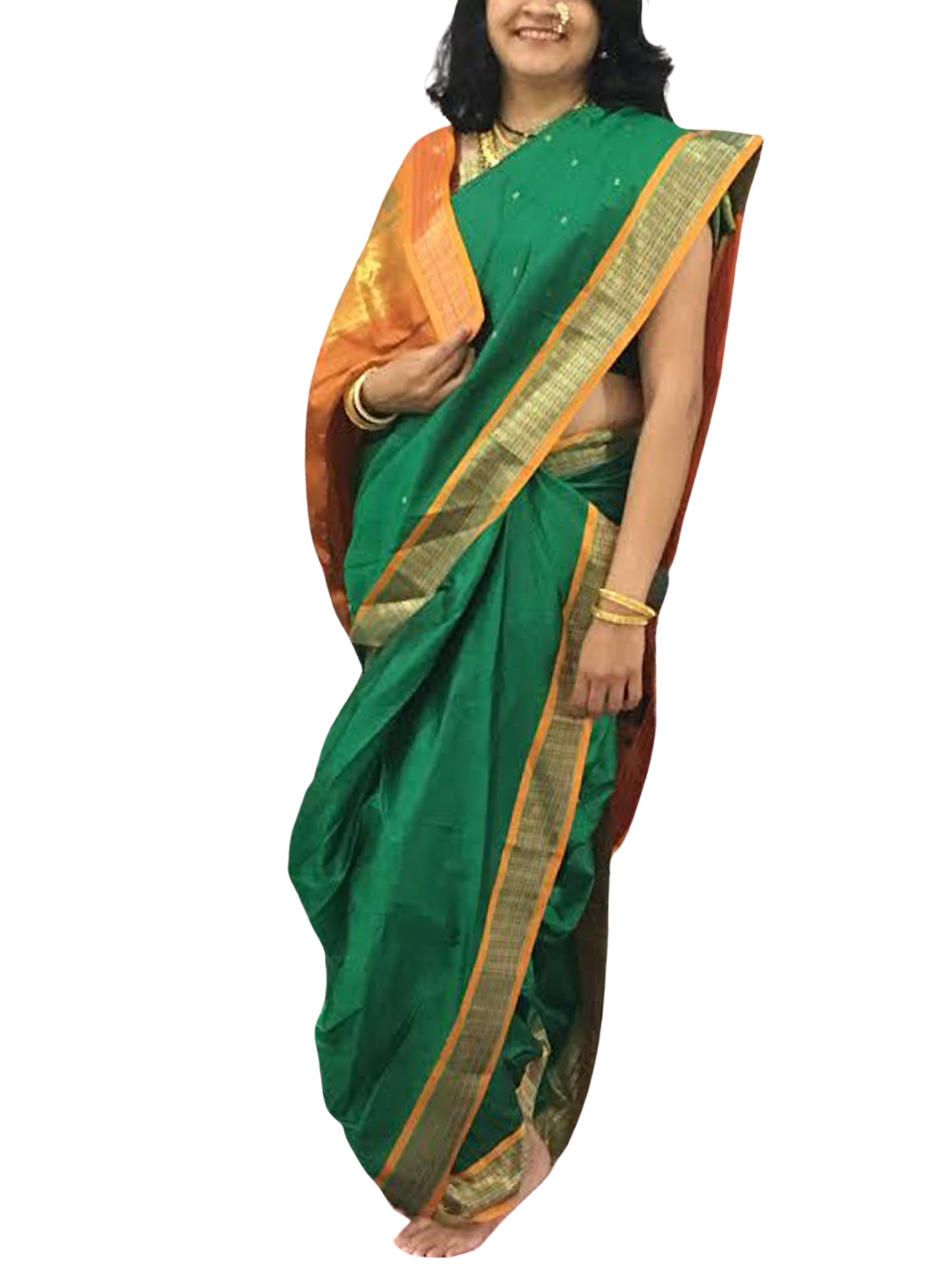 Peshwai Nauwar - 2 minute stitched Nauvari saree