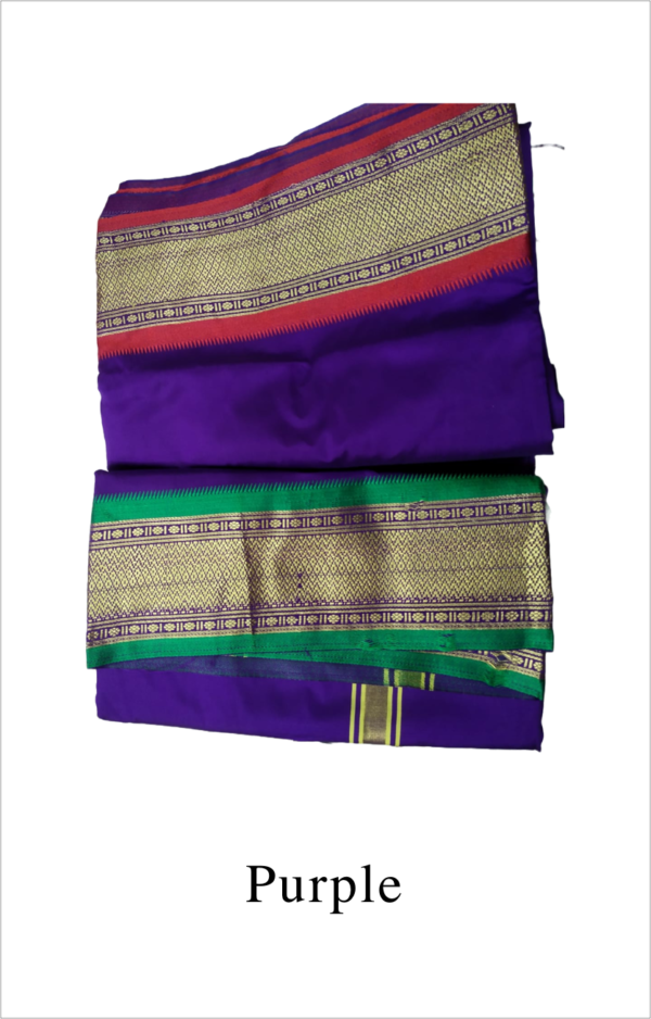 Stitched Pooja Dhoti for boys & men - Peshwai Nauwar
